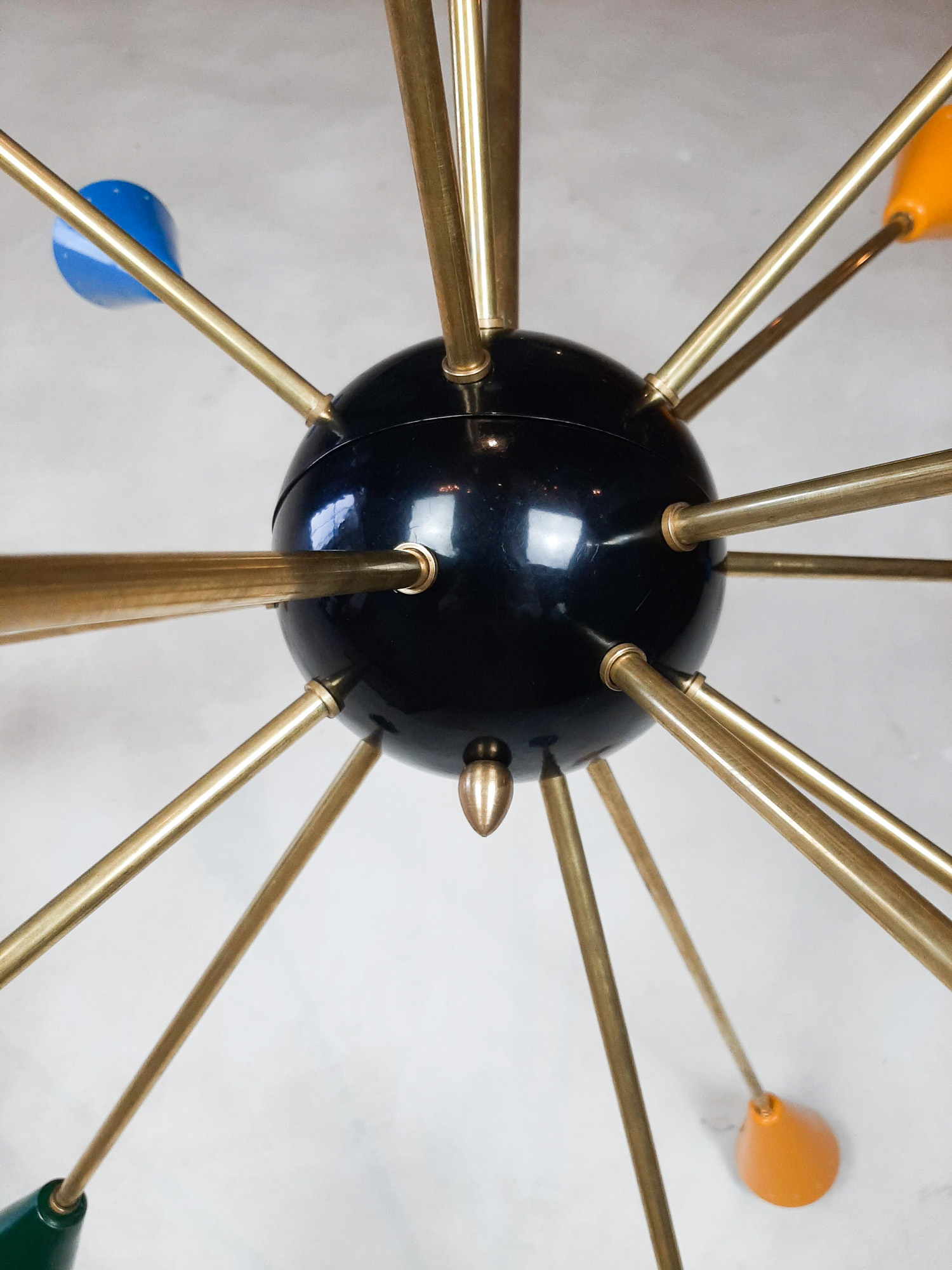 Grote vintage Design Stillnovo Style Sputnik Spider Lamp - Piet Jonker