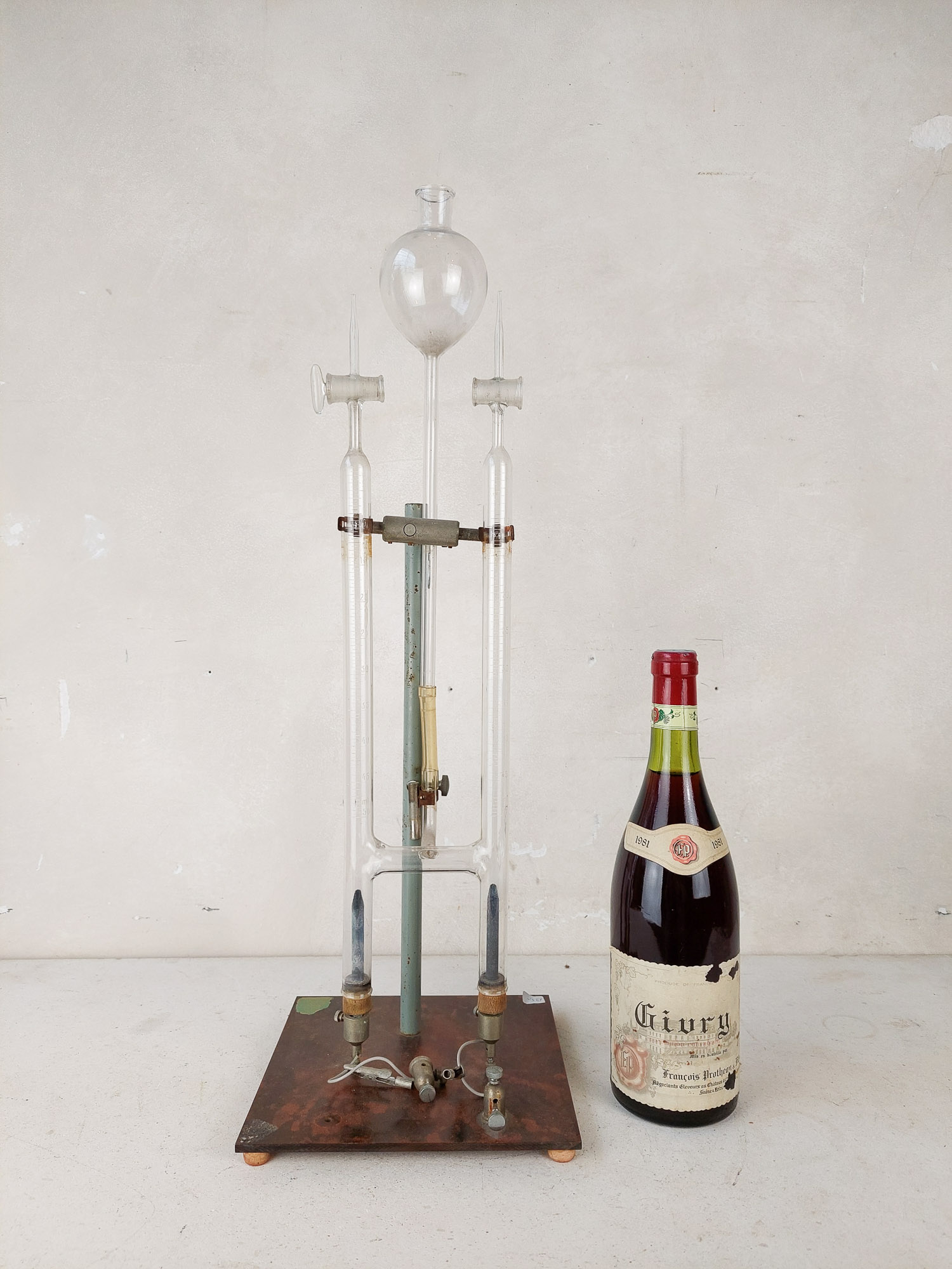 Oud elektrolyse toestel van Hoffman - Piet Jonker