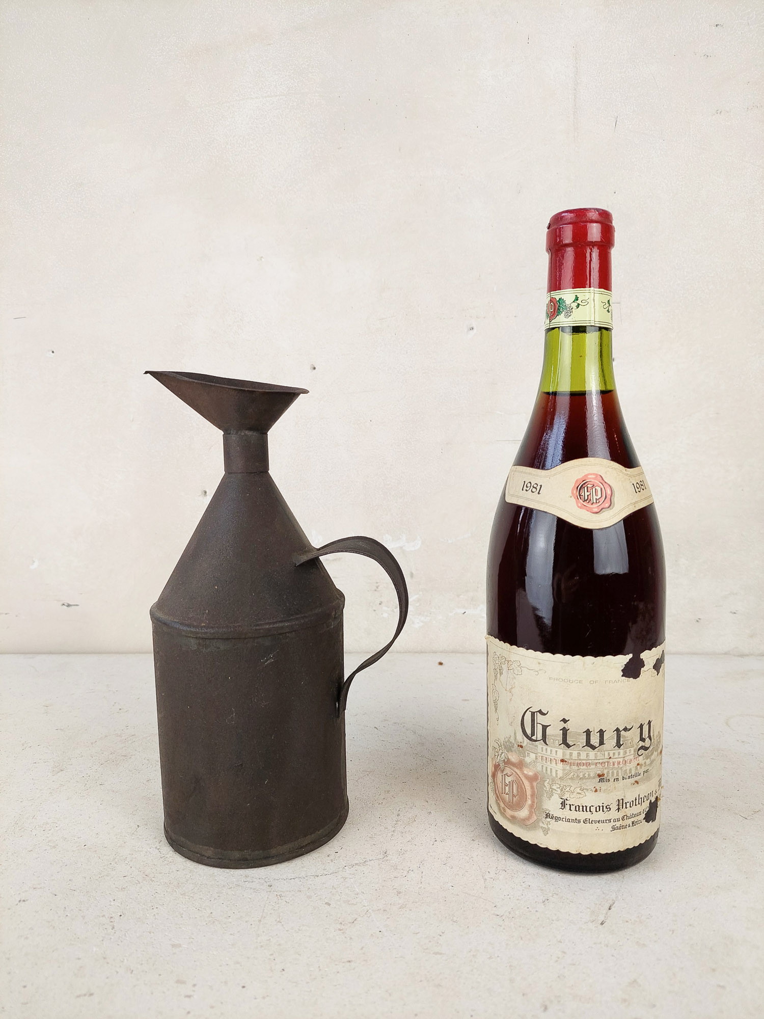 antieke olie kan - Piet Jonker