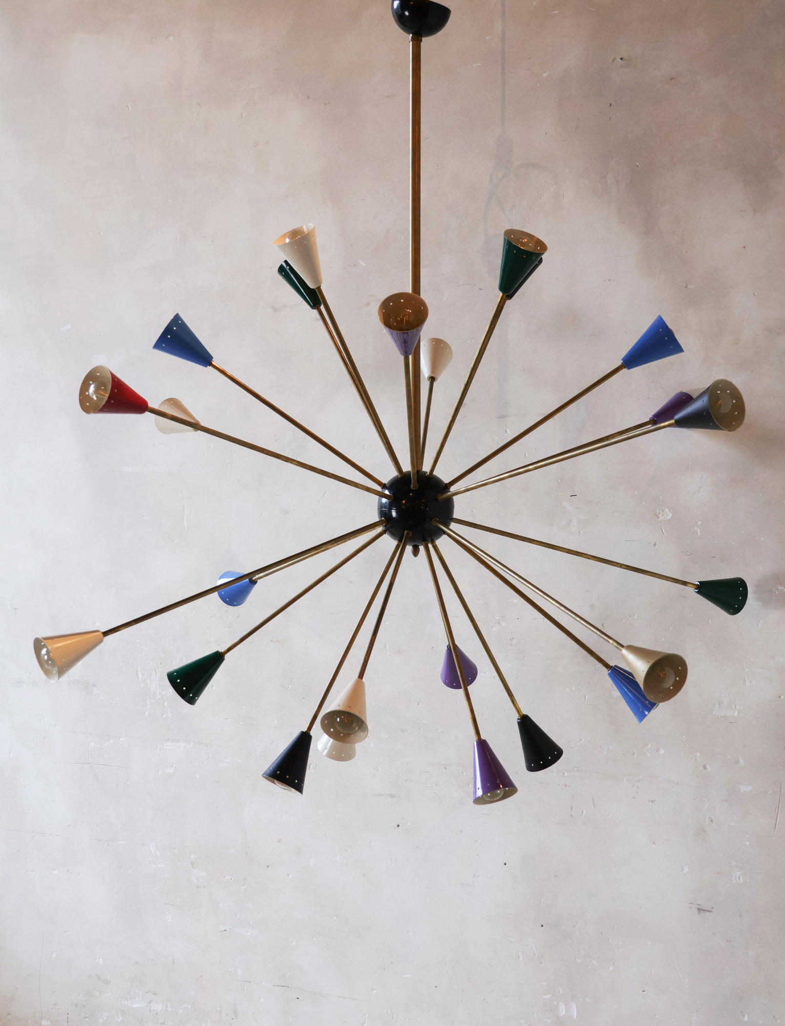 Grote vintage Design Stilnovo Style Spoetnik - Sputnik Spider lamp ...